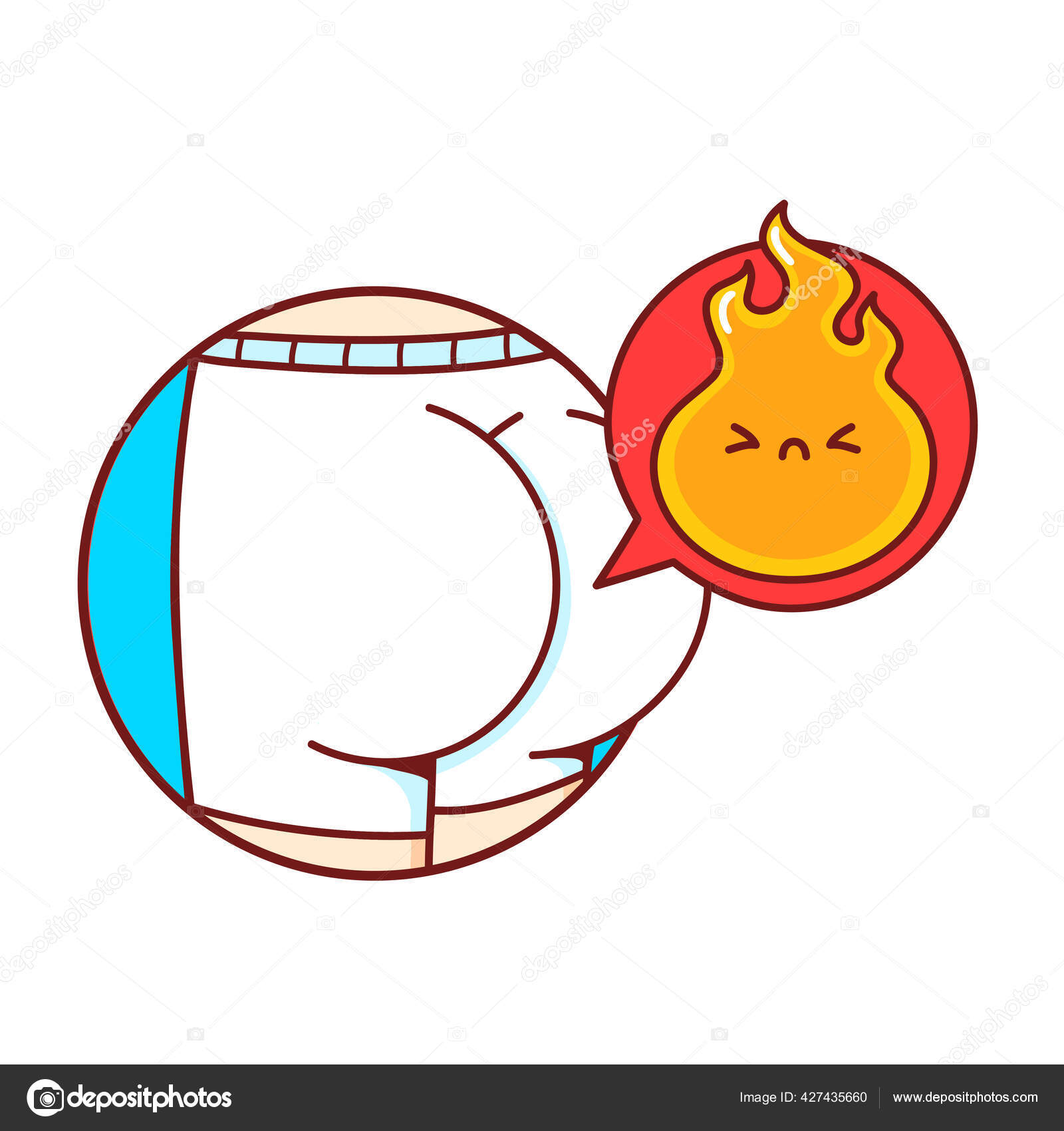 Human buttock in panties and fire face Stock Vector Image by ©Kahovsky ...