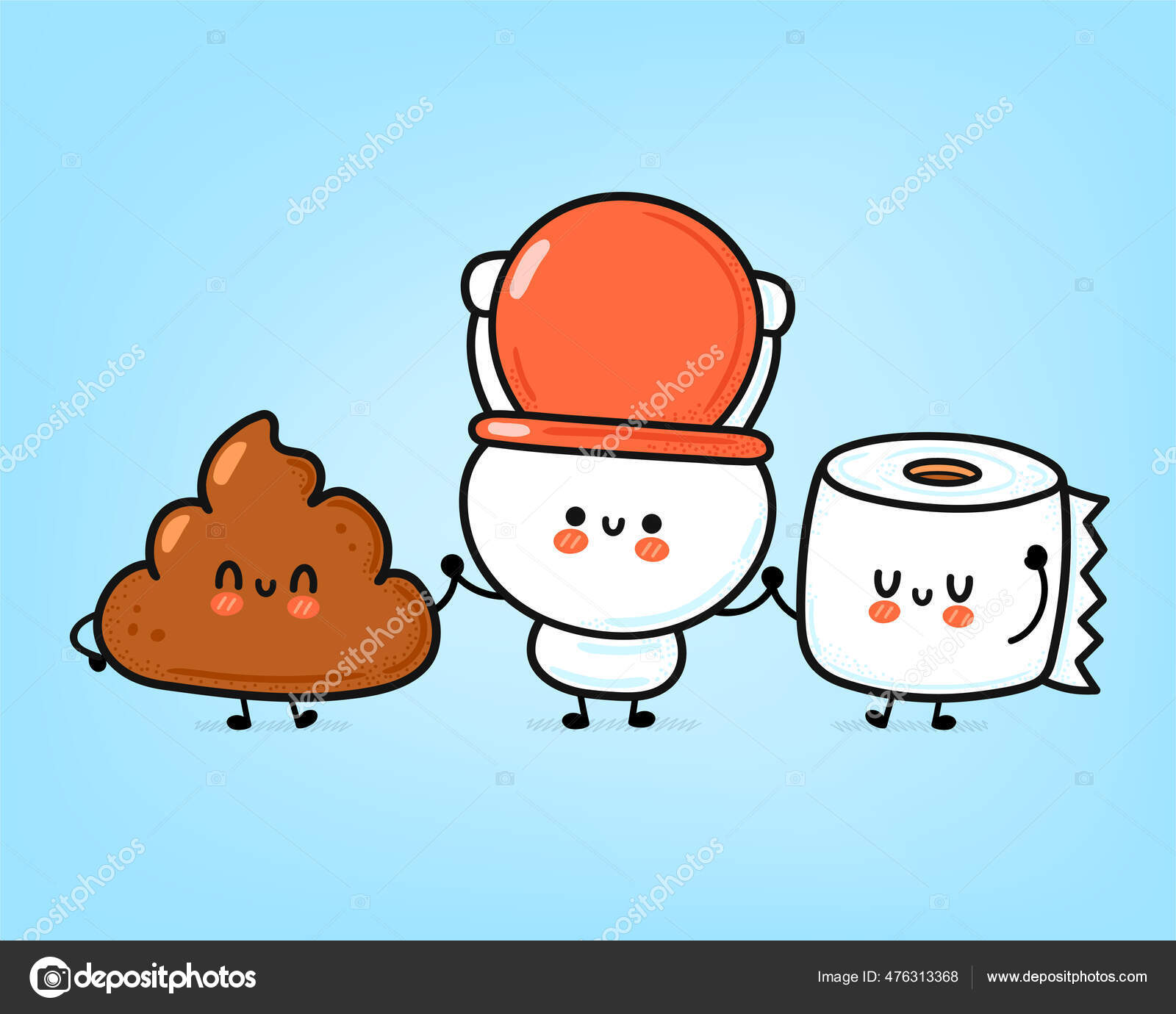 Funny Toilet Paper Cartoon