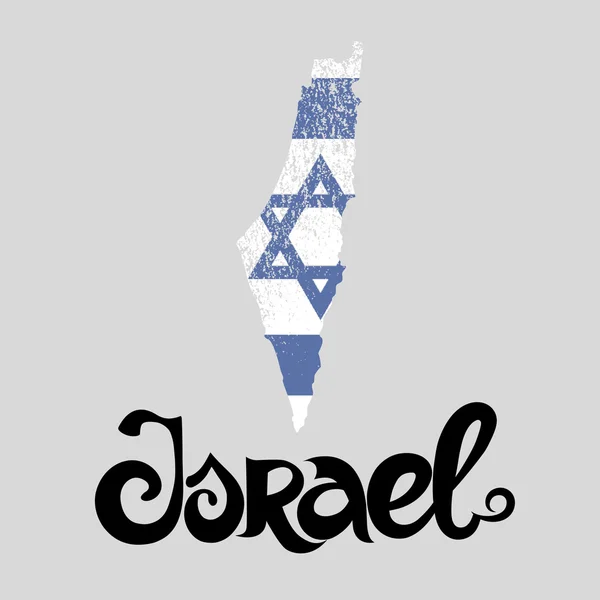 Tipografia da bandeira de israel Imágenes Vectoriales, Gráfico ...