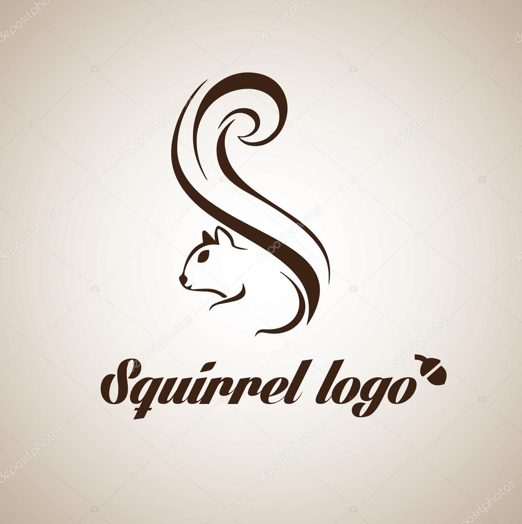 Squirrel logo design — Stock Vector © inspiredrive #118331724