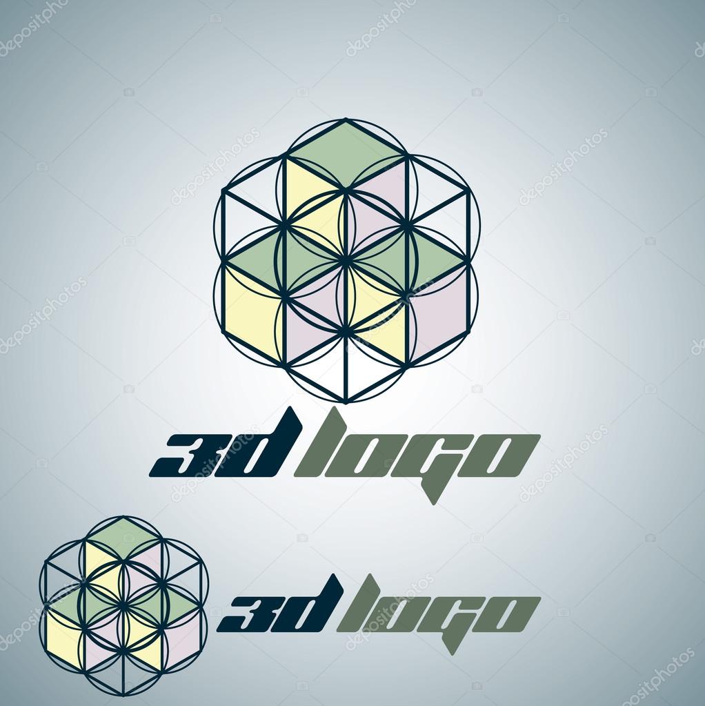 3d logo design Stock Vector Image by ©inspiredrive #118332676