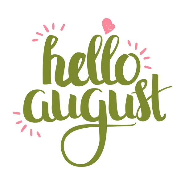 Hello august Vector Art Stock Images | Depositphotos