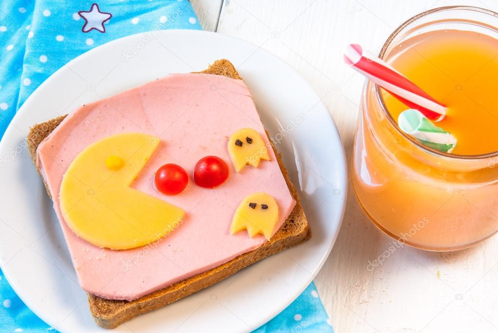 Funny breakfast for kid Stock Photo by ©unixx.0.gmail.com 121571922