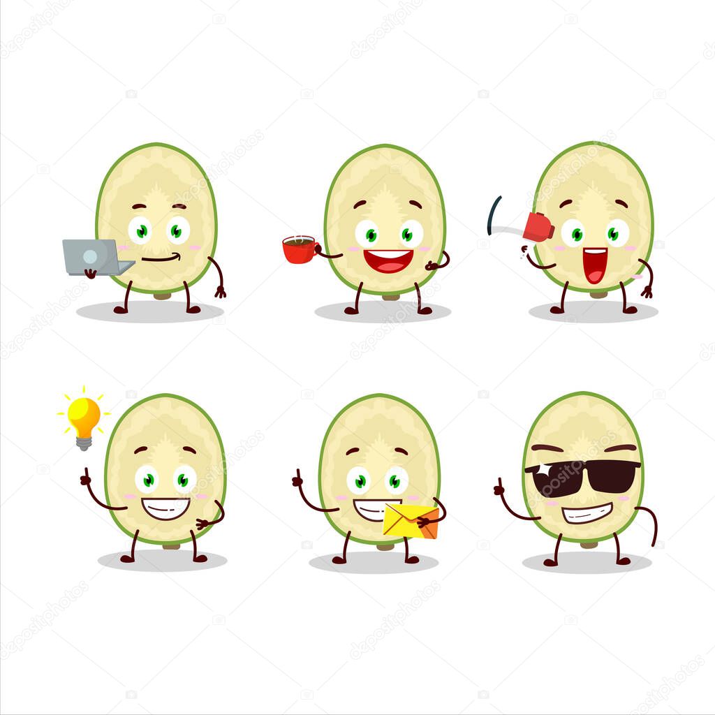 Rebanada de personaje de dibujos animados ambarella con varios tipos de ... Rebanada de personaje de dibujos animados ambarella con varios tipos de ...