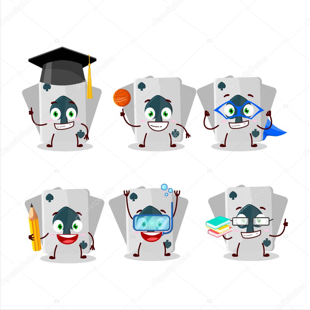 Estudiante de la escuela de la tarjeta remi personaje de dibujos ...