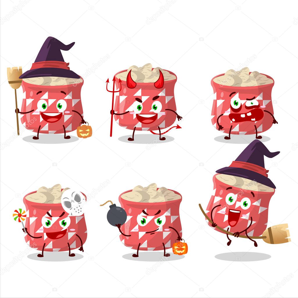 Emoticones de expresi n de Halloween con car cter de dibujos animados de jengibre seco ...