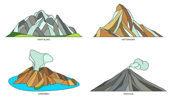 Mount vesuvius Vector Art Stock Images | Depositphotos