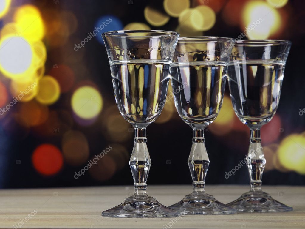 Alcohol glass set with background Stock Photo by ©M_Studio 123248536