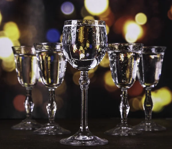 Alcohol glass set with background — Stock Photo © M_Studio #123253200