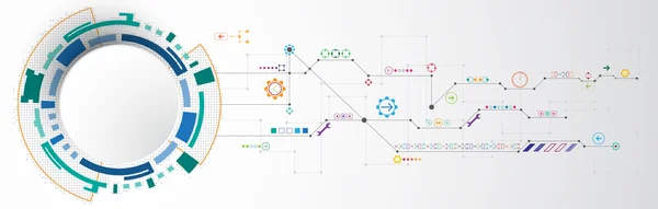 Vector abstract background shows the innovation of technology and ...