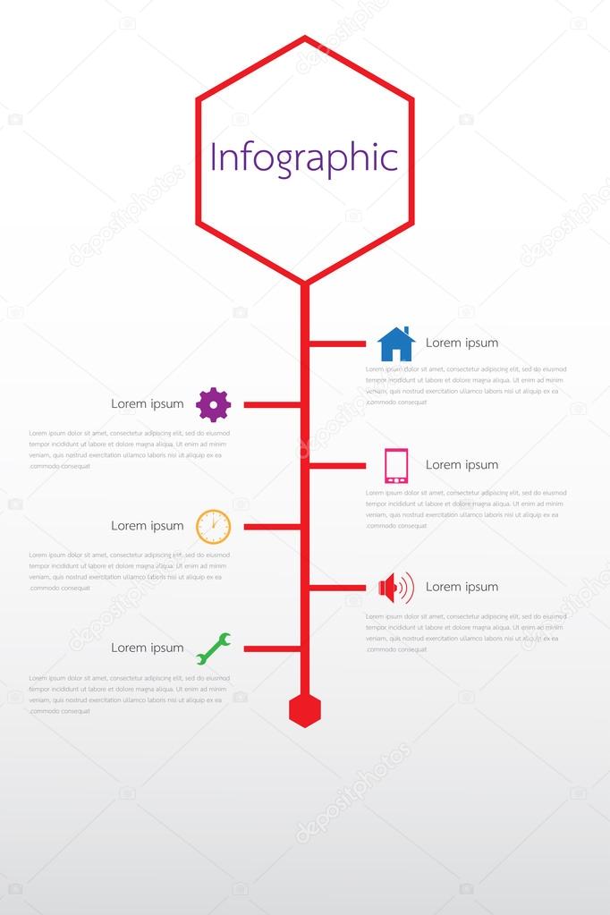 Vector infographic templates for detailed reports from the various ...