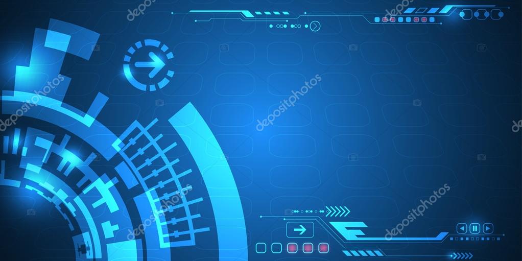 Vector abstract background shows the innovation of technology and ...