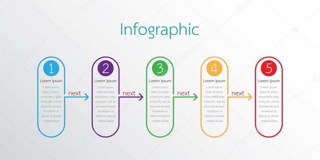 Vector infographic templates for detailed reports from the various ...