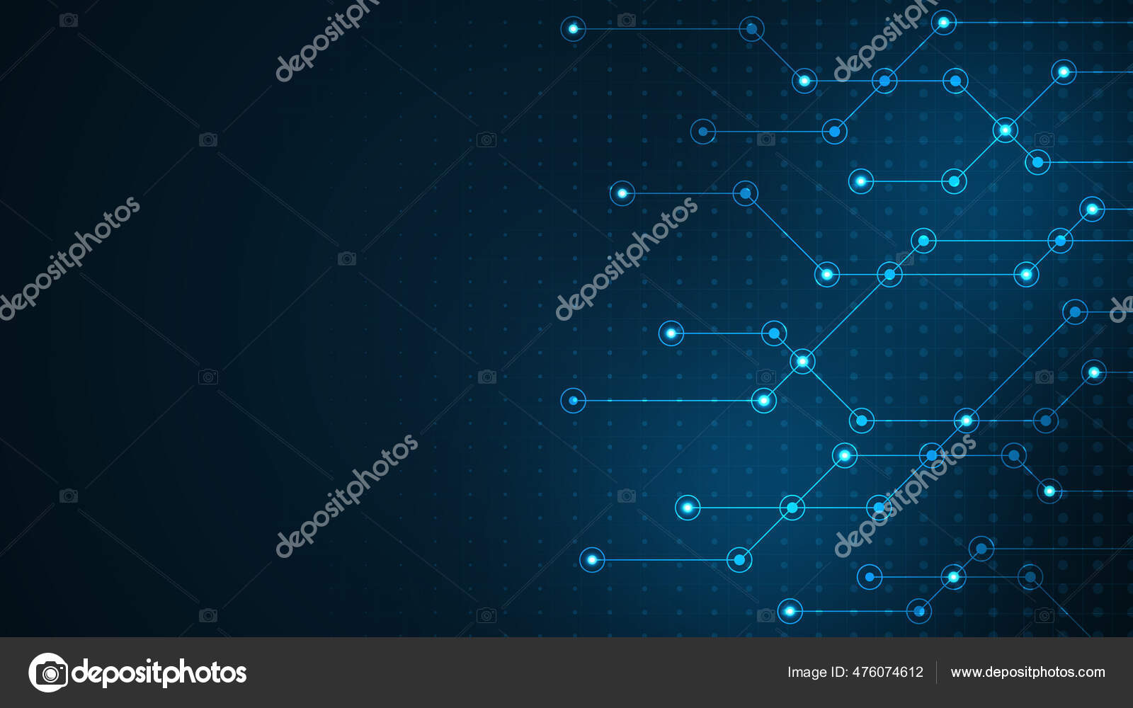 Electronic Circuit Design Dark Blue Background Stock Vector by ©phai ...