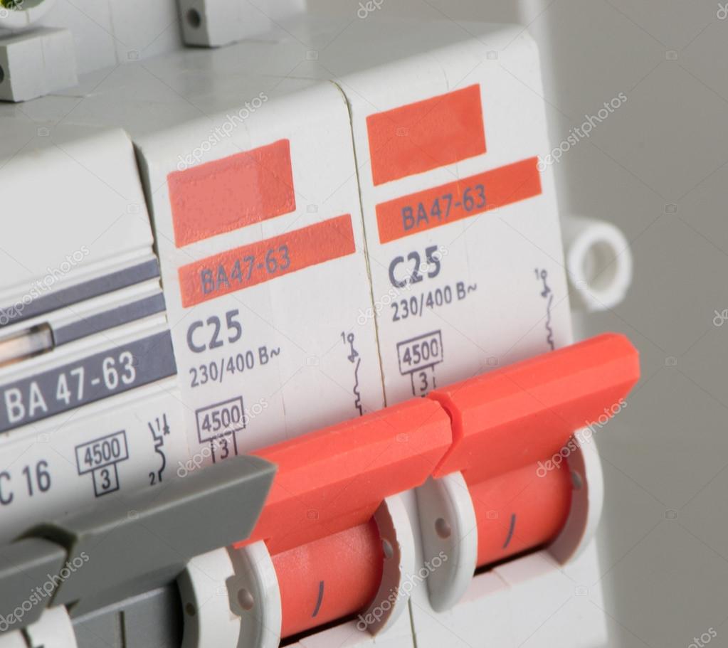 Circuit-breakers power red house Stock Photo by ©Tom934 123257934