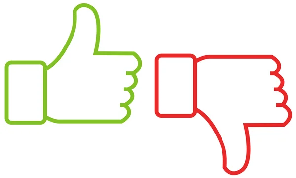Feedback rating system with thumbs up and down Stock Vector by ...