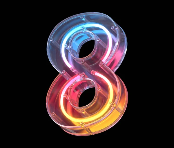 Number Sign Neon Light — Stock Photo © vrender #478184658