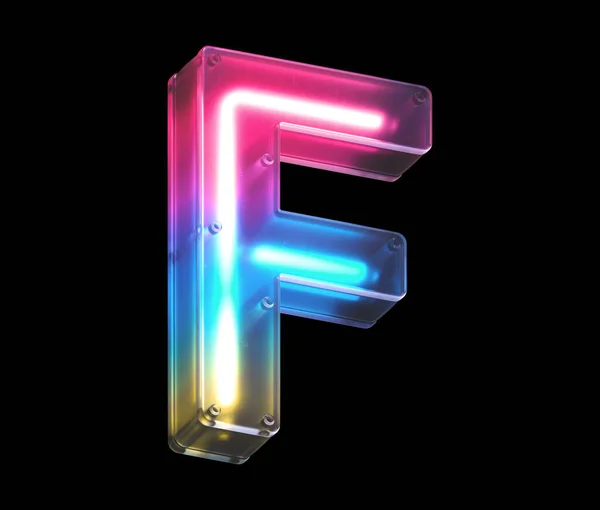 Letter Neon Light Font — Stock Photo © vrender #478182716