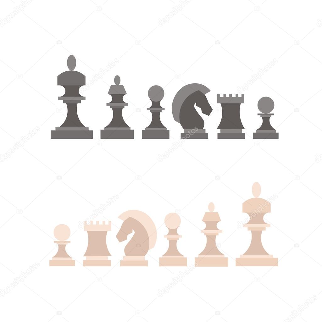 Chess Pieces Set. Vector Stock Vector by ©bigmouse 124125638