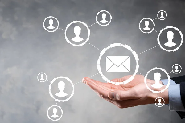 Email and user icon,sign,symbol marketing or newsletter concept ...