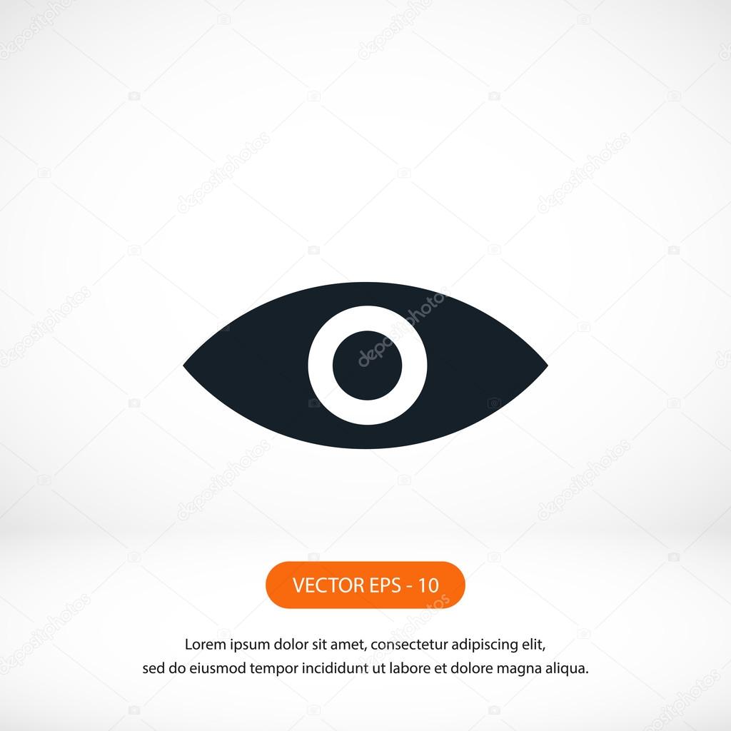 Eye icon vector — Stock Photo © Bestvector #122738466