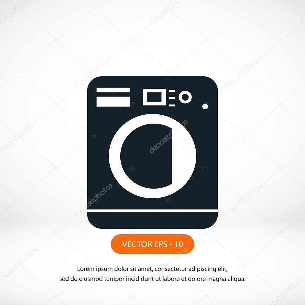 Washing machine icon — Stock Photo © Bestvector #122739826