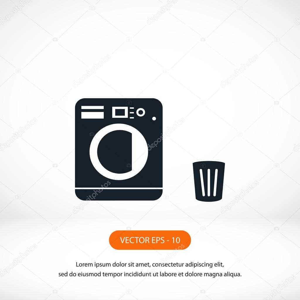 Laundry icons vector — Stock Photo © Bestvector #122744348