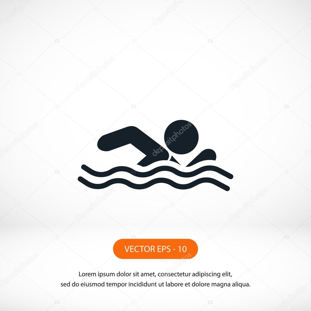 Swim icon vector — Stock Photo © Bestvector #122761560