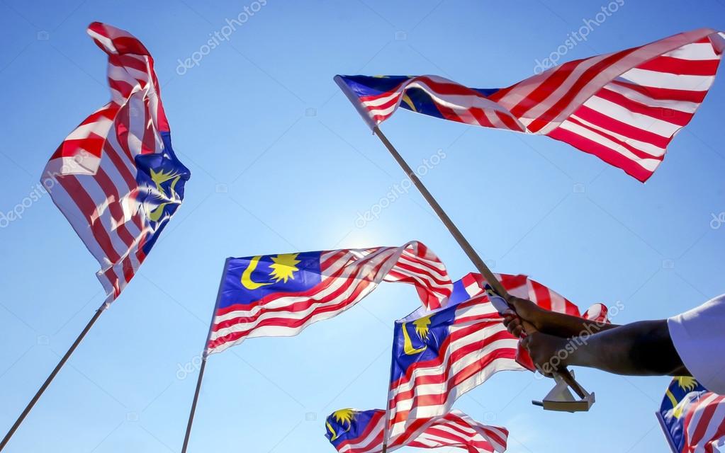 Malaysia flag also known as Jalur Gemilang — Stock Editorial Photo ...