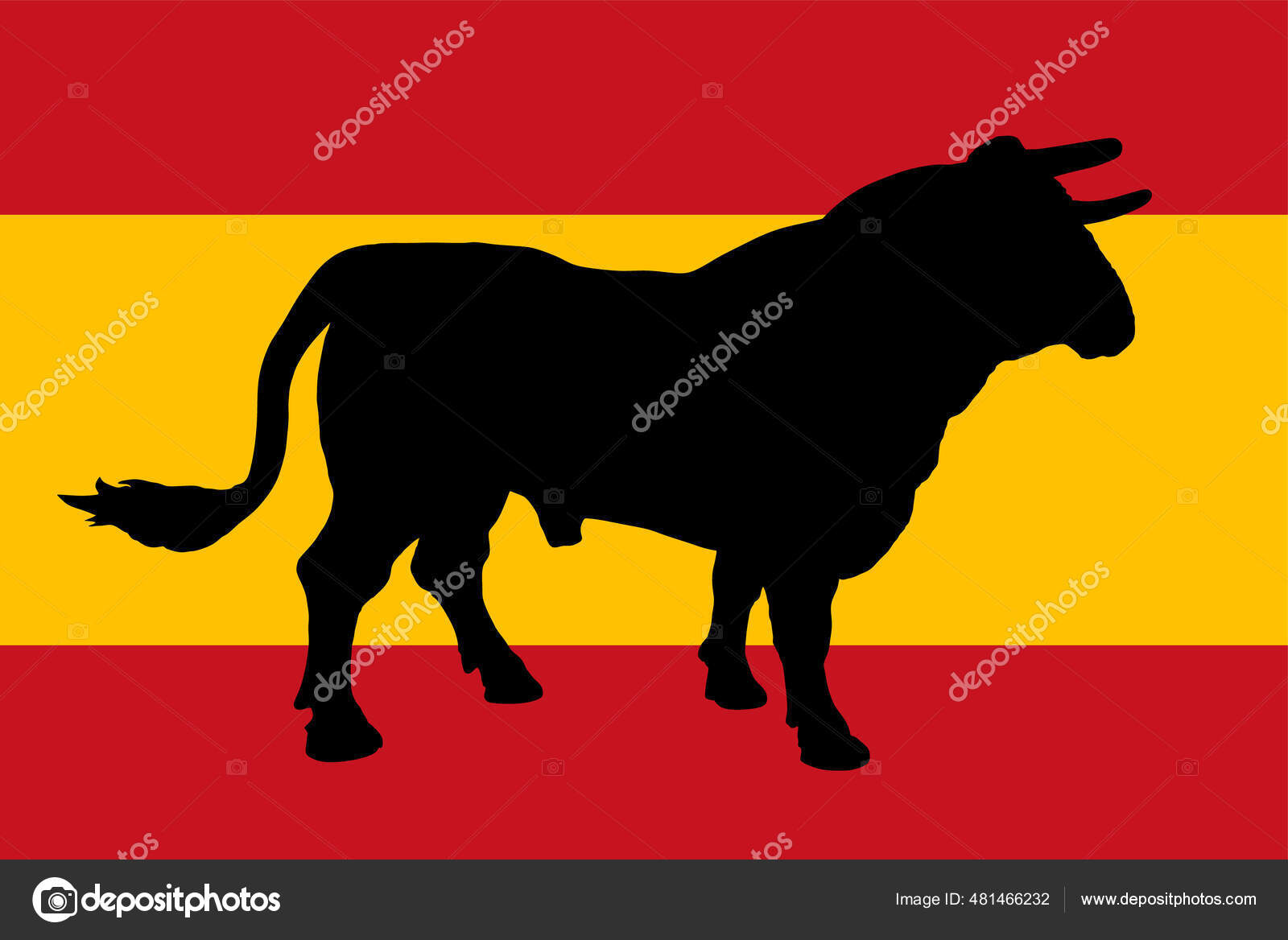 Logo For Spansk Okse Realistisk Spansk Oksefigur Realistisk