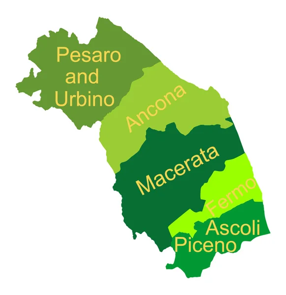 Marche map vector Vector Art Stock Images | Depositphotos