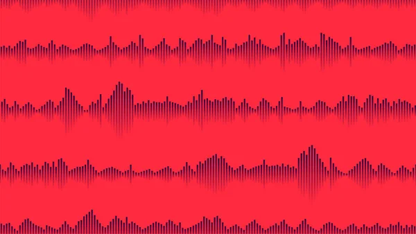 Red Music Sound Waves