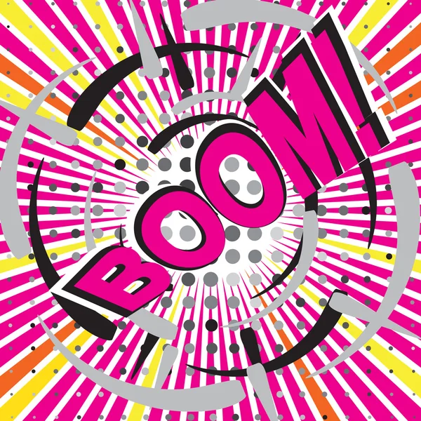 Boom wording sound effect set design for comic background, comic strip ...