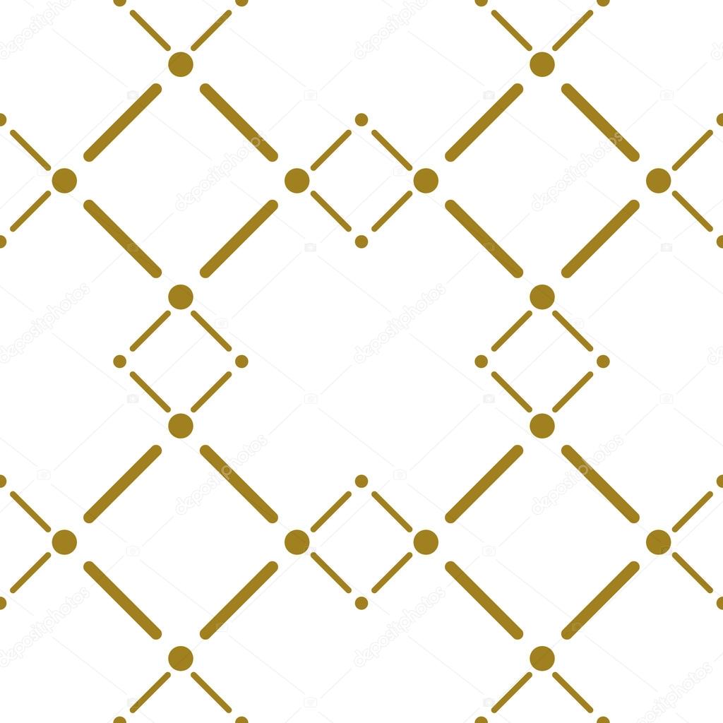 Golden line pattern on white background Stock Vector Image by ©Artem ...