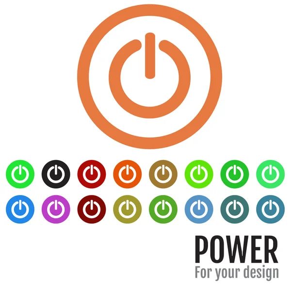 Vector Orange Power Button Stock Vector Image by ©ClassyCatStudio #19391057