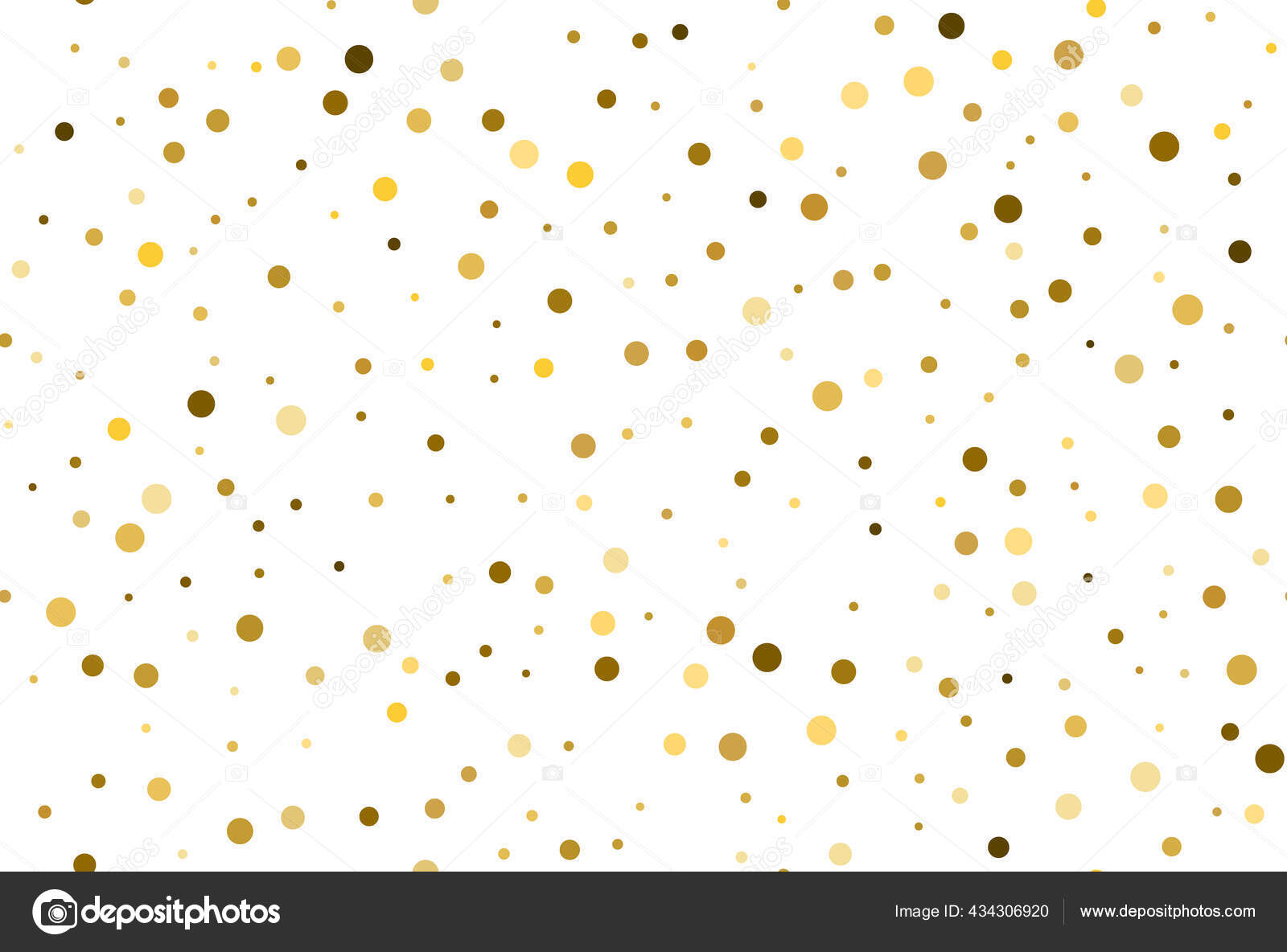 Gold Dot Confetti Background