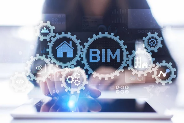Building information modeling BIM Software architecture system. Stock ...