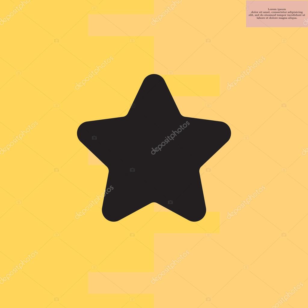 Simple Star icon Stock Vector Image by ©PPVector #120414856