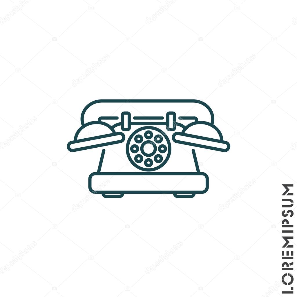 Old phone icon Stock Vector Image by ©PPVector #120415740
