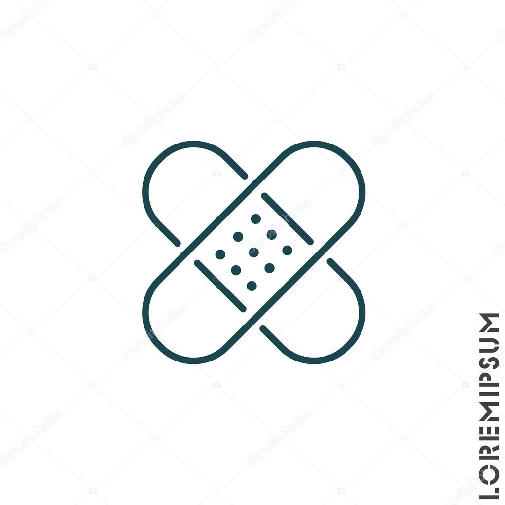 Adhesive plaster icon Stock Vector by ©PPVector 120417364