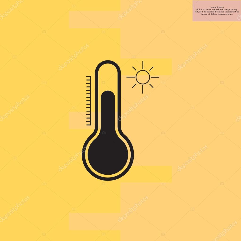 Simple Thermometer icon Stock Vector Image by ©PPVector #120418662