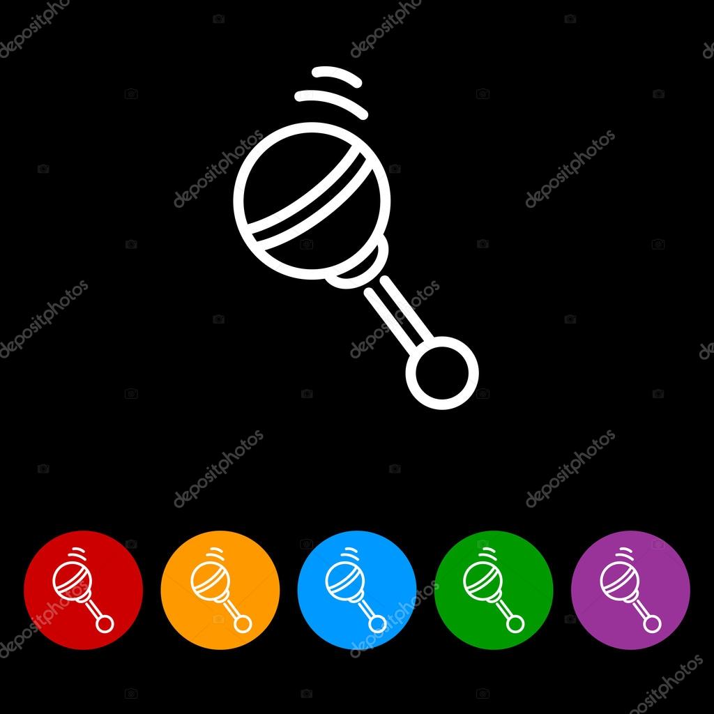 Baby rattle toy Stock Vector by ©PPVector 120418812