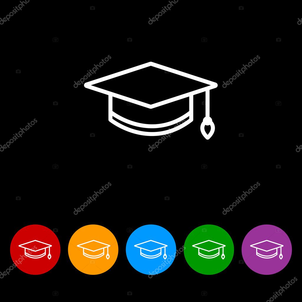 Student cap icon Stock Vector by ©PPVector 120418878