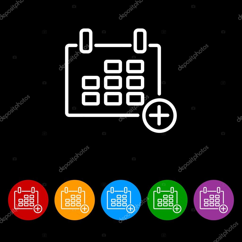 Simple Calendar icon Stock Vector by ©PPVector 120419862