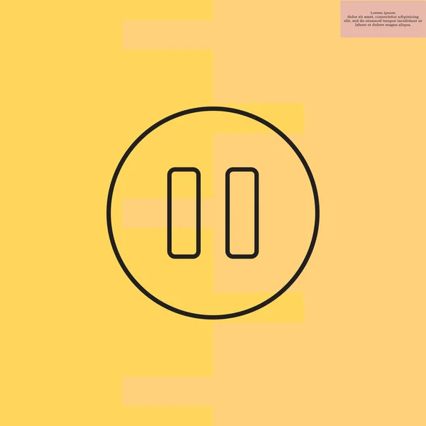 Pause sign icon Stock Vector Image by ©PPVector #129413766