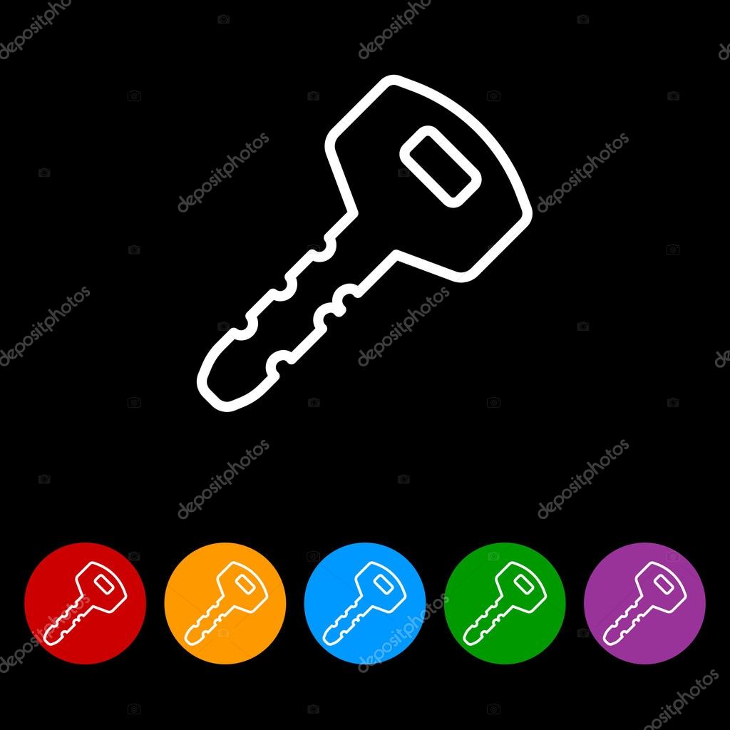 Simple key icon Stock Vector by ©PPVector 120420650