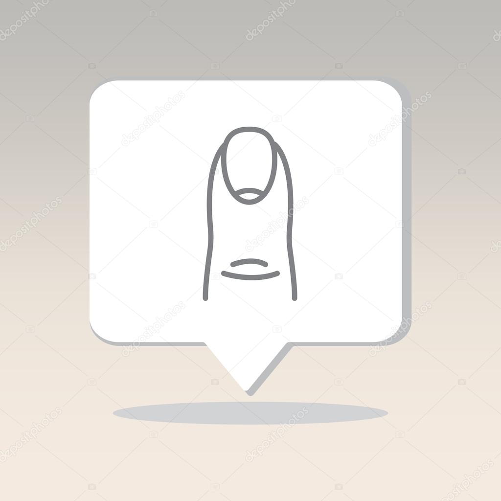 Human finger with nail Stock Vector Image by ©PPVector #120422674