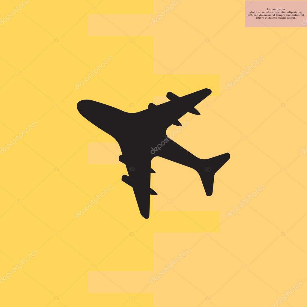 Simple Plane icon Stock Vector Image by ©PPVector #120422774