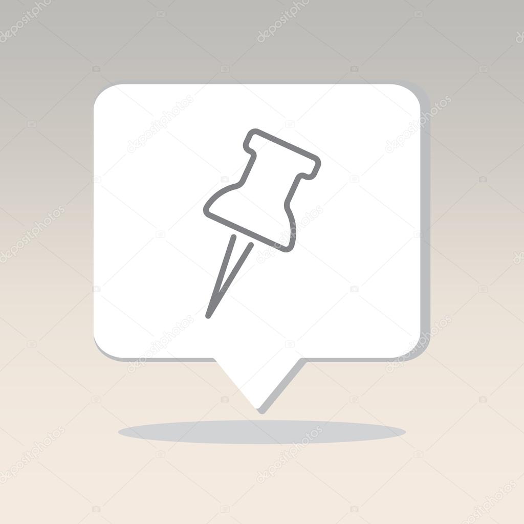 Drawing pin icon Stock Vector by ©PPVector 120423190