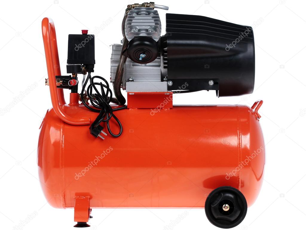 New air compressor on a white background. Stock Photo by ©gr1nders ...